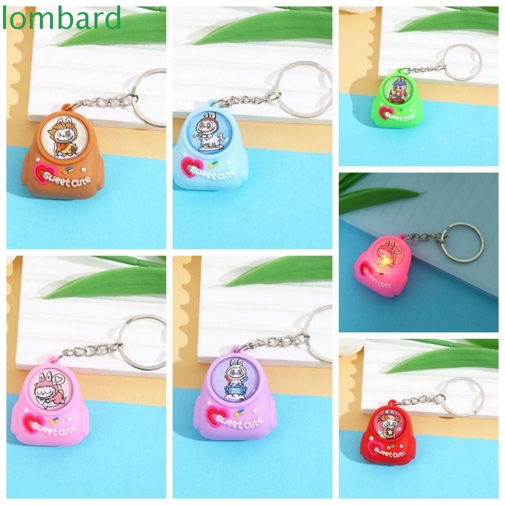 Lombard Labubu Night Light, แบตเตอรี่ปุ่มการ์ตูน Luminous จี้, ตลกพวง ...