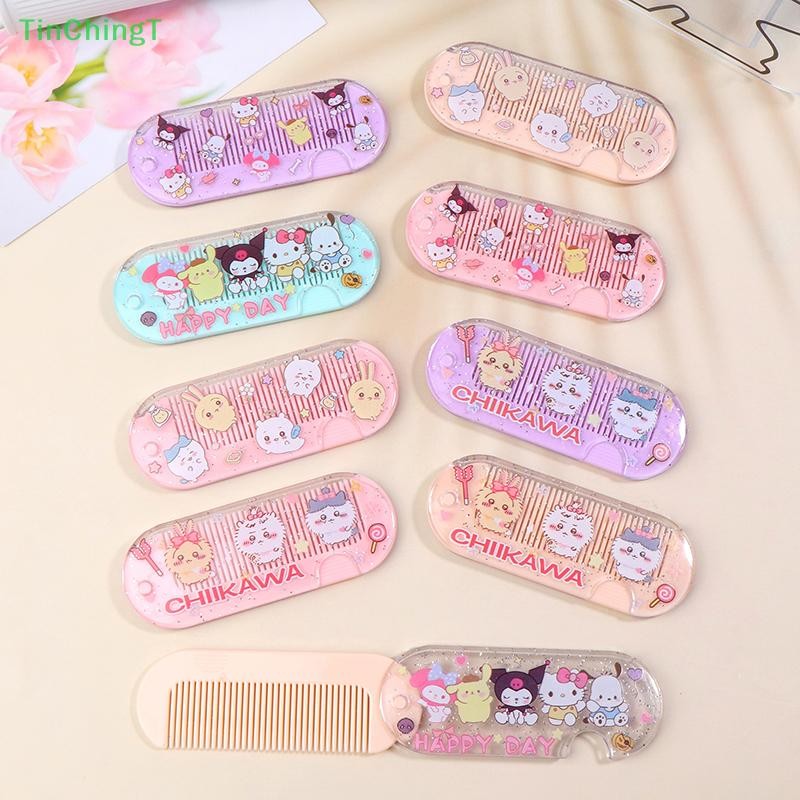 [TinChingT] Sanrio Hello Kitty Mini หวีพับได้ Chikawa Hachiware Usagi ...