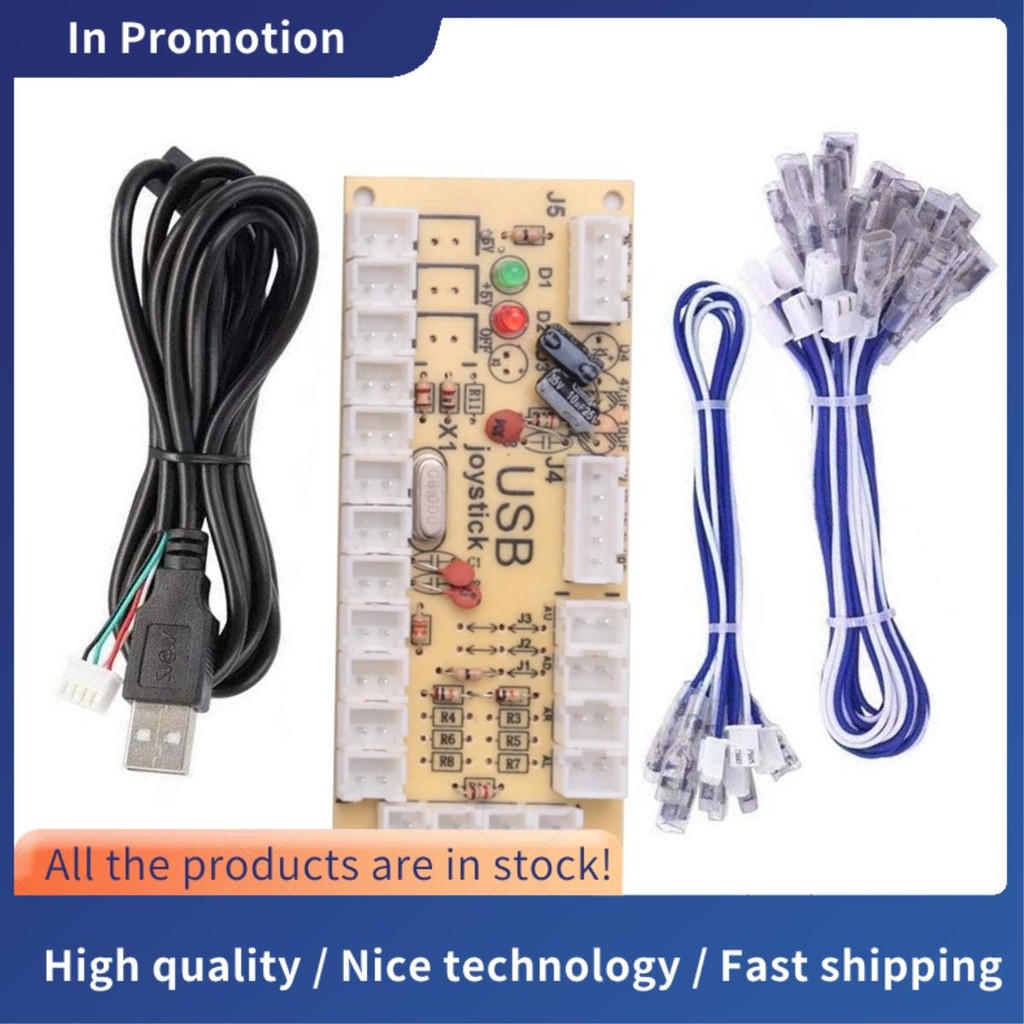 Zero Delay Arcade DIY Arcade USB Encoder to จอยสติ๊กสําหรับ PC//Android ...