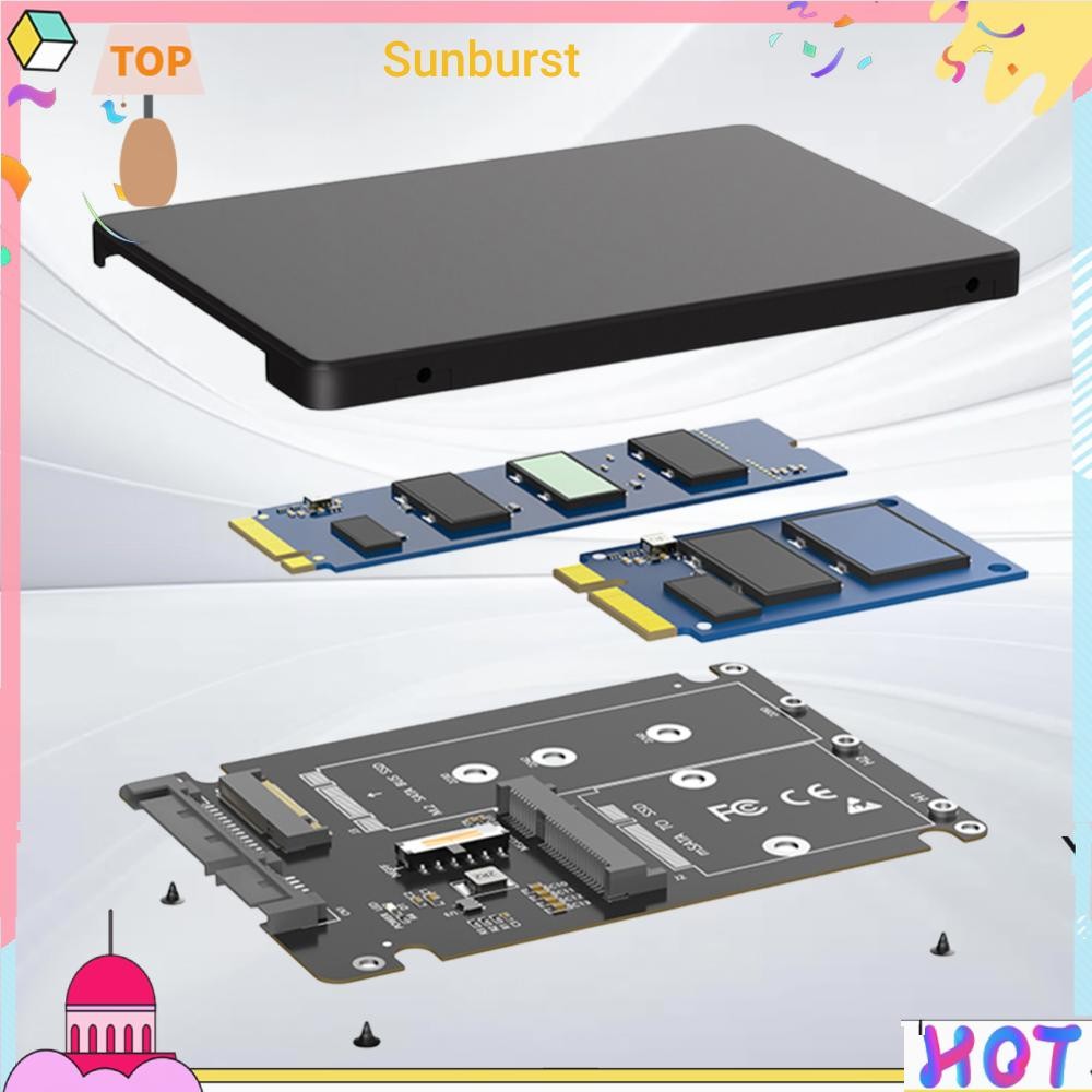 M.2 NGFF B-key & MSATA SSD เป็น SATA 3.0 Adapter Card Converter Case ...