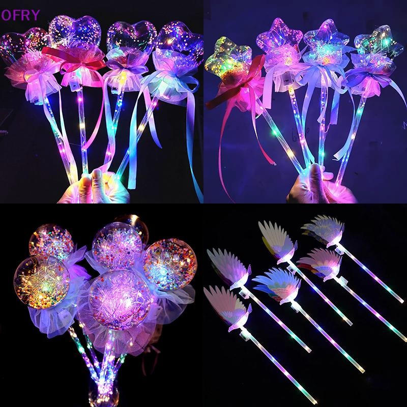 ของ LED เรืองแสง Magic Wand บอลลูน Star Eagle Love Sparkle Fairy Stick ...