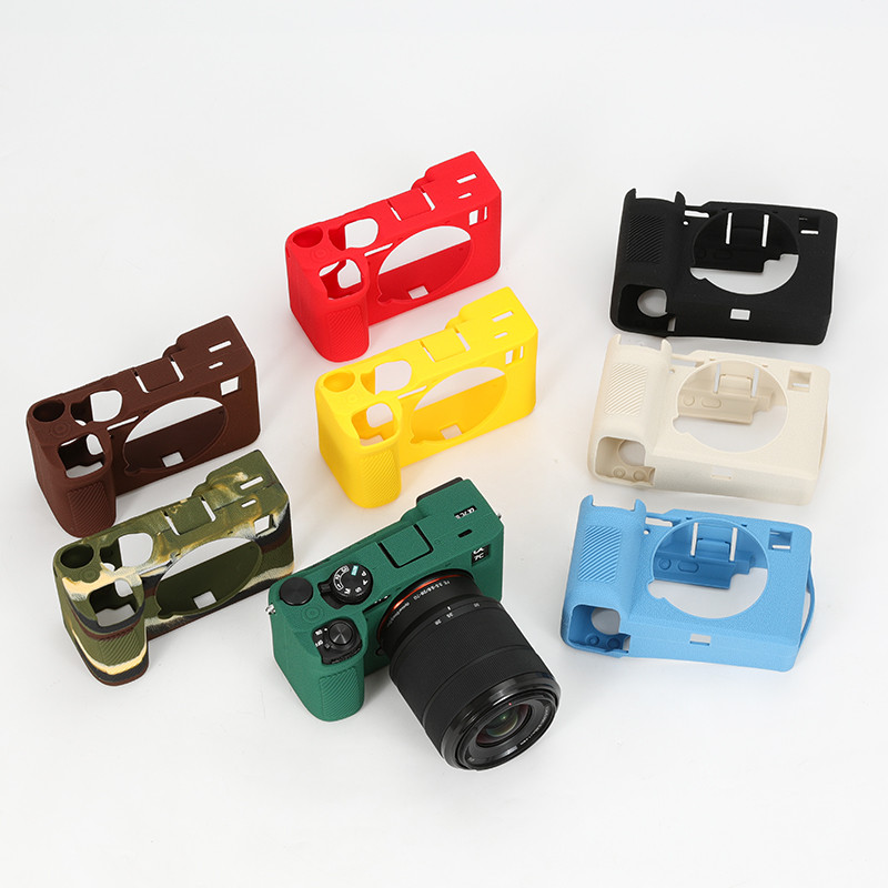 เหมาะสําหรับลายลิ้นจี่หนา Sony A7CI I รุ่นที่สองกล้องเคสซิลิโคน a7c2 เค ...