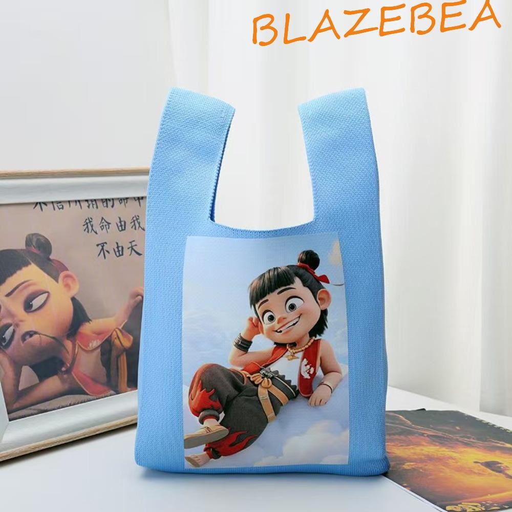 Blazebea อะนิเมะ Ne Zha 2 กระเป๋าถือ, การ์ตูน Commuting Nezha กระเป๋าสี่เหลี่ยมเล็ก, ตลกสแควร์ ...