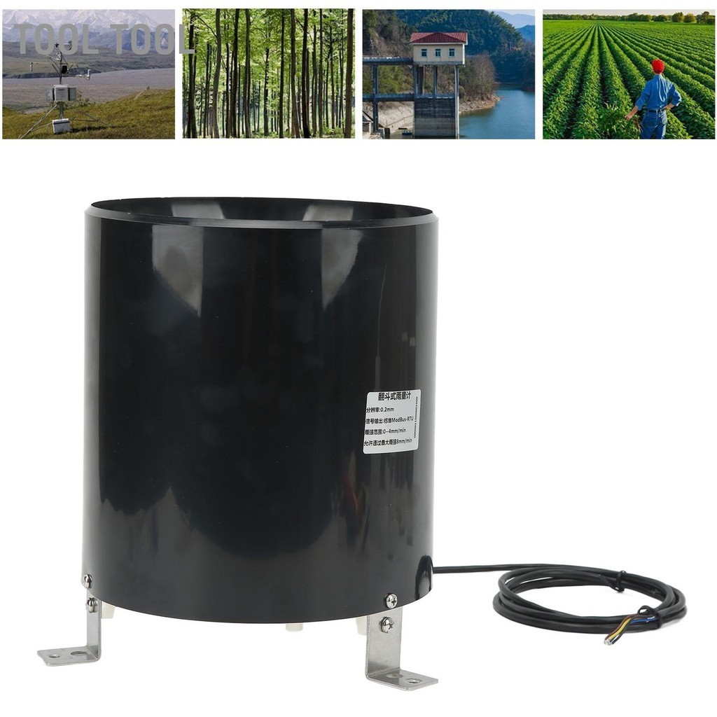 Tool Rainfall Sensor Tipping Bucket Rain Gauge การวัดการตรวจสอบ ...