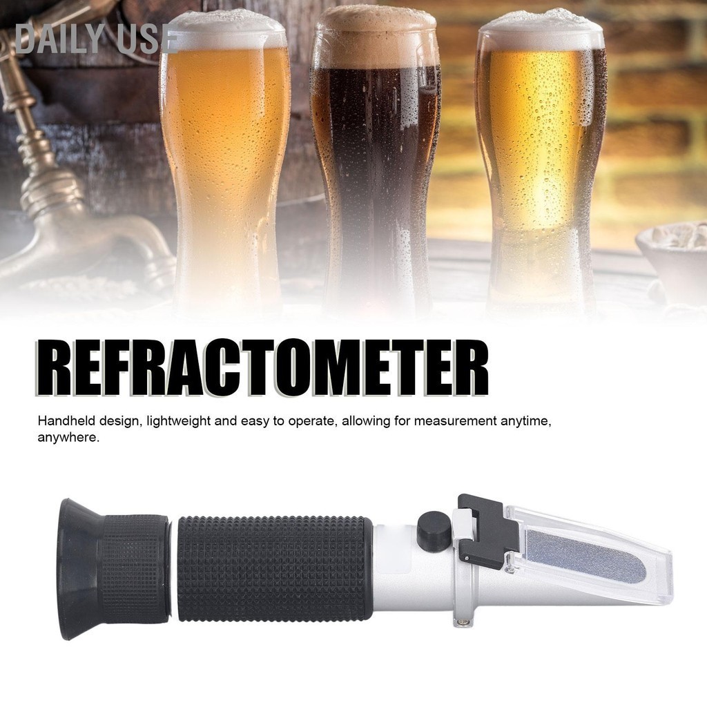 Daily Use Brix Refractometer Meter Gauge Dual Scale มือถือเครื่องมือวัด ...