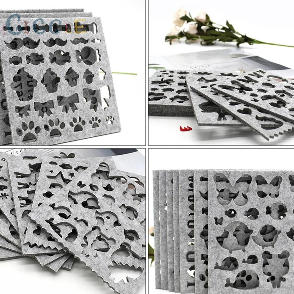 NEW>>7pc Three-Dimensional Modeling Template Needle Felt Embroidery ...
