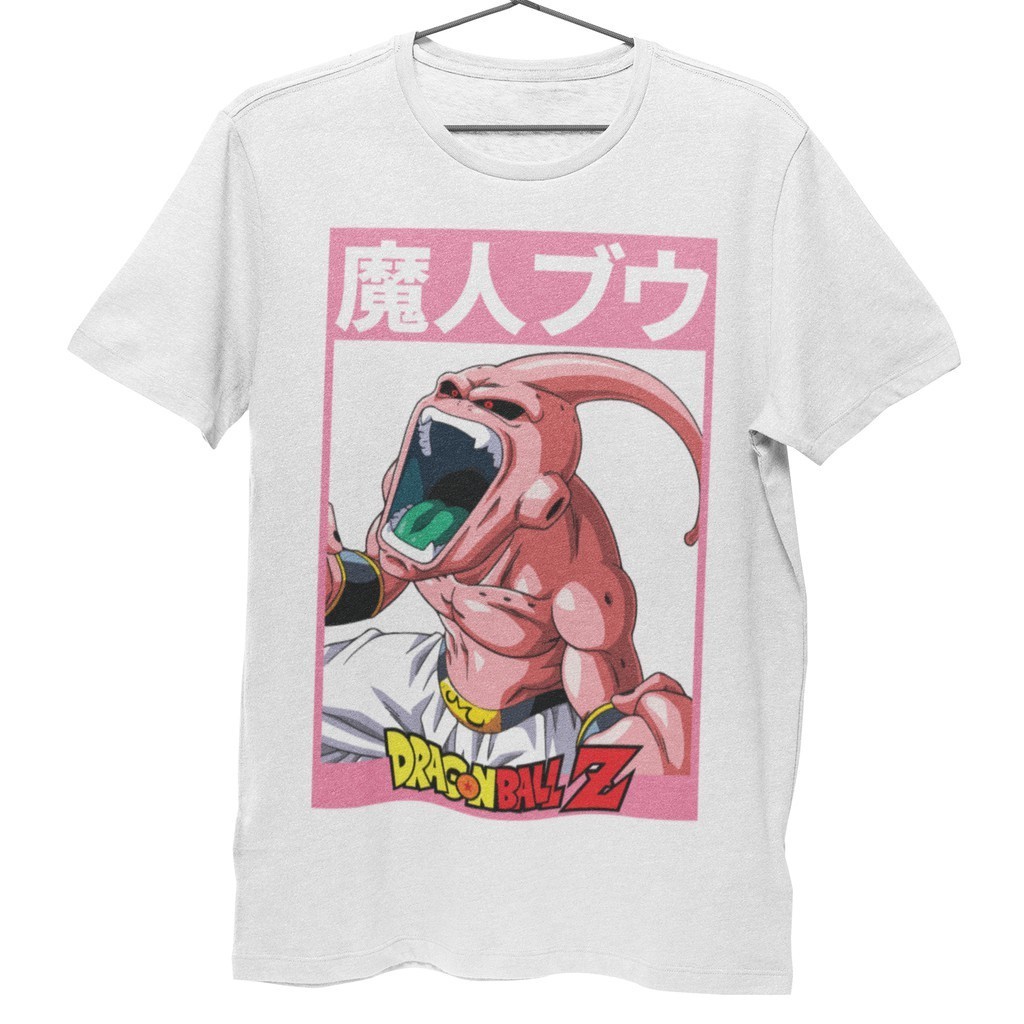 【HOT】 2023เสื้อยืดผ้าฝ้าย เสื้อยืด Unisex รุ่น จอมมารบู Majin Buu T ...