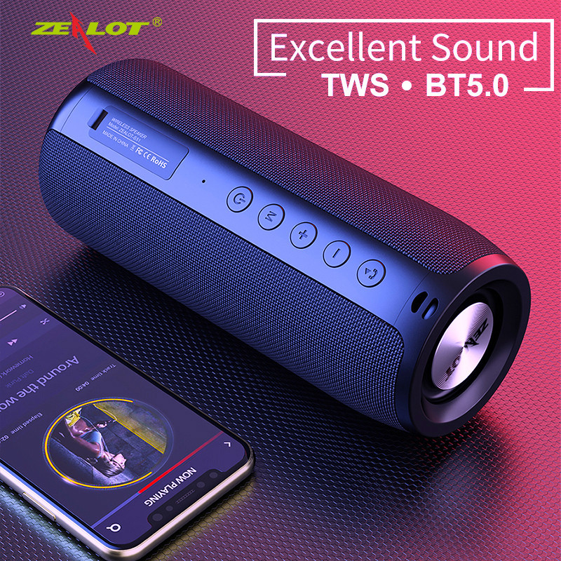 ZEALOT S51 TWS ลําโพงไร้สาย Bluetooth Soundbar แบบพกพาเบสหนักแน่นเสียง ...