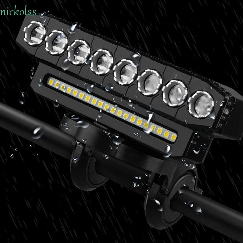 Nickolas ไฟหน้าจักรยาน,กันน้ําความสว่างสูงจักรยาน Bell Light, 6 โหมด ...