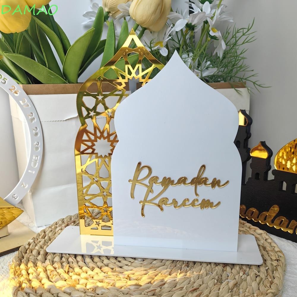Damao Ramadan เครื่องประดับ,อะคริลิค Crescent รูปแบบปราสาท Kaem มัสยิดเครื่องประดับ, Ramadan ...