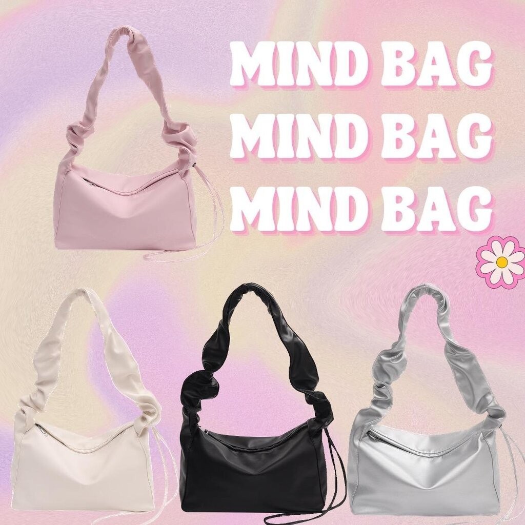 Mind bag กระเป๋าสะพายหนังสายหูรูด | Shopee Thailand