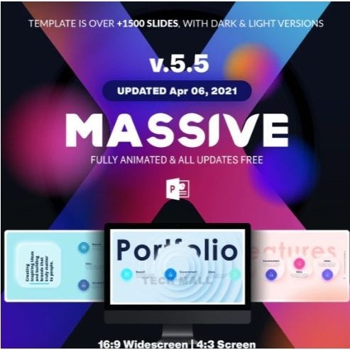 [พร้อมส่ง] Animated Massive X Powerpoint Presentation Template Mega ...