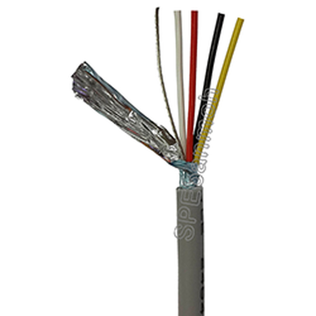 [ 2 เมตร ] JSL2464SS-04C สายคอมพิวเตอร์ ชีลเดี่ยว 4C x 24AWG UL2464 4ค ...