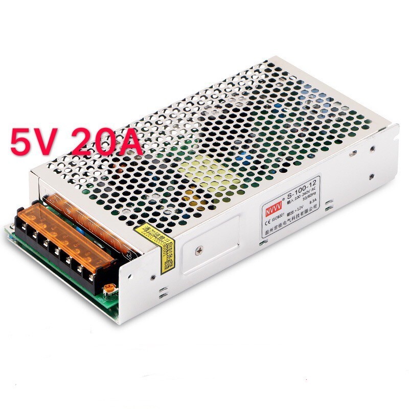 สวิทชิ่ง เพาวเวอร์ ซัพพลาย Switching Power Supply 5V 20A 100W | Shopee Thailand
