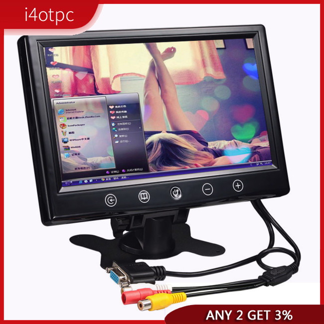 I4otpc มอนิเตอร์รถยนต์ ความละเอียดสูง 9 นิ้ว 3 อินพุตวิดีโอ กล้องมองหลัง ช่วยจอดรถ หน้าจอแสดงผล ...