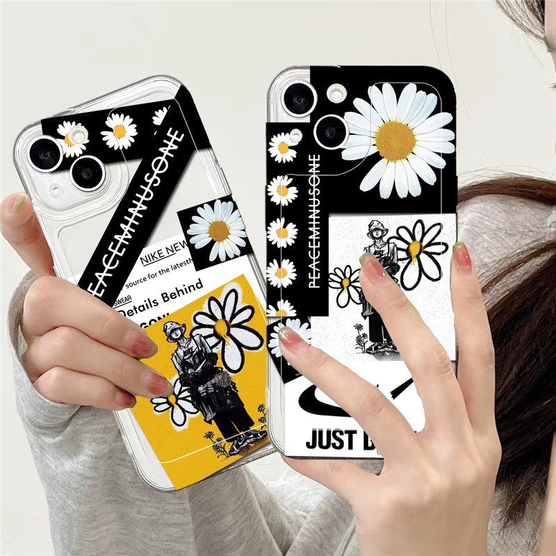 แฟชั่น G-Dragon Daisy Clear Case สําหรับ IPhone 16 15 14 13 12 11 Pro ...