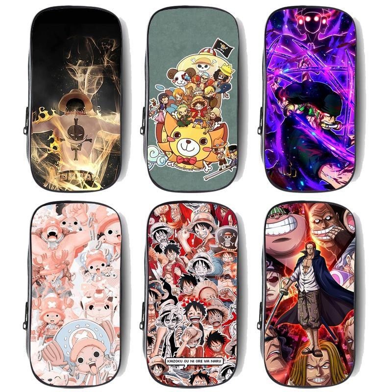 กระเป๋าดินสอ ลายการ์ตูน One Piece Luffy Chopper Sanji Ace Solon เหมาะ ...
