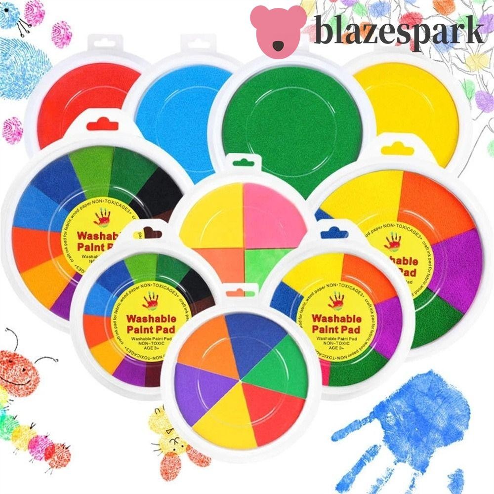 Blazespark สีหมึก Pad Creative ของเล่นเด็กปลอดสารพิษล้างทําความสะอาดได้การ์ดทํา Graffiti DIY ภาพ ...