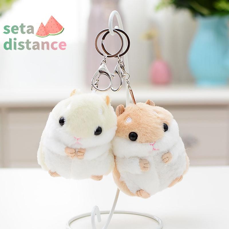 [Setad] พวงกุญแจหนูแฮมสเตอร์ตุ๊กตา 10 ซม. จี้กระเป๋าของเล่นสัตว์น่ารัก ...