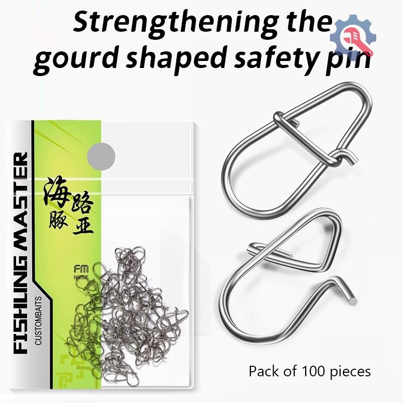 [GEX] 100 ชิ้นคลิปตกปลา Fast Crank Snaps เหยื่อตกปลาตัวเชื่อมต่อตกปลาน้ําเค็ม Duo Lock Lure ...