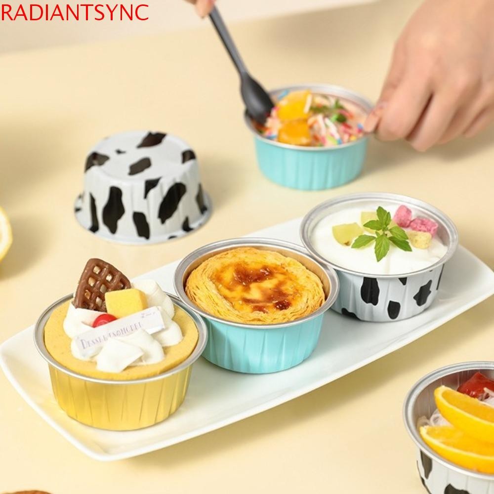 Radiantsync 40 ชิ้น Air Fryer Tinfoil ชาม, อลูมิเนียมฟอยล์เตาอบแบบใช้ซ้ําได้ชามแม่พิมพ์ ...