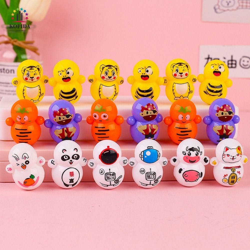 Willis 10 ชิ้น Mini Roly-poly ของเล่น,พลาสติก Self-Righting Tumbler ของ ...