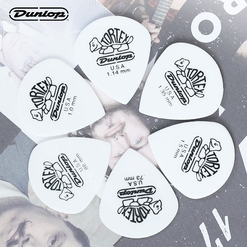 หกชิ้น Dunlop กีต้าร์โปร่งไฟฟ้าพื้นบ้าน Picks เต่าน้อย Jazz Frosted ...