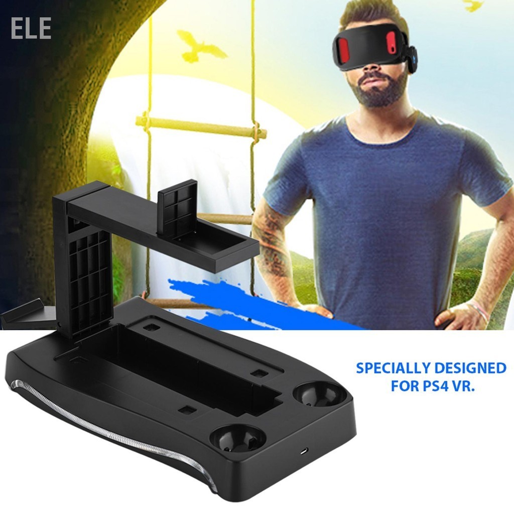 ELE สำหรับ PS4 VR Controller แท่นชาร์จแท่นวางแท่นชาร์จ Charger Dock ...