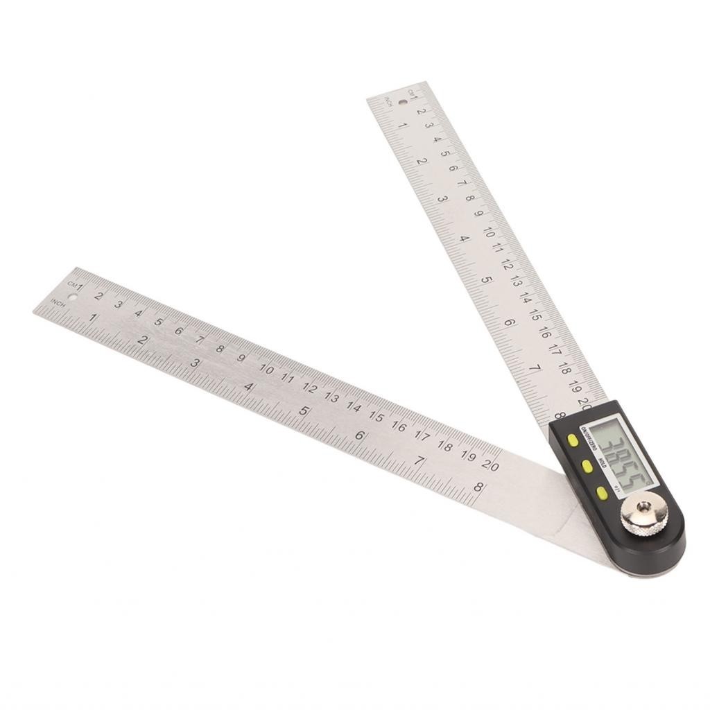Digital Angle Ruler 200mm 0-360 Degree Stainless Steel Measuring Tool ...