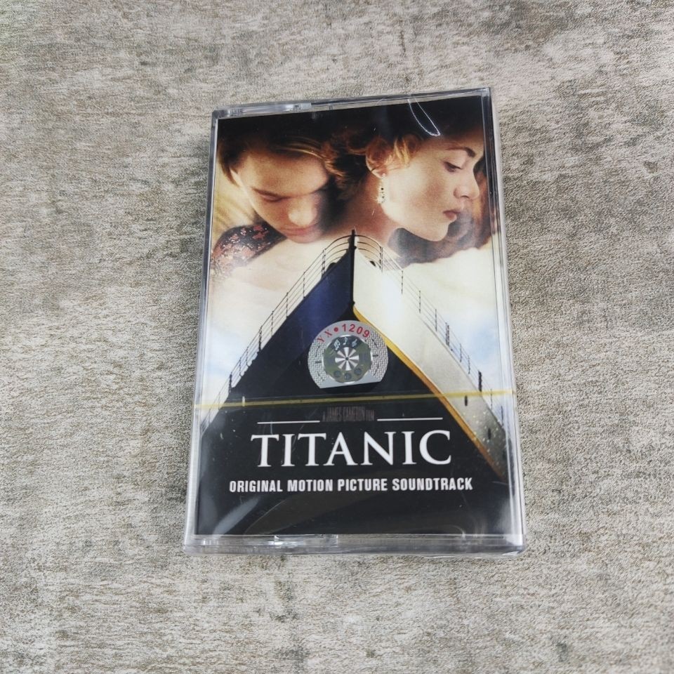 Original Titanic ORIGINAL MOTION PICTURE SOUNDTRACK Cassette Tape + Lyric Book [Sealed] Brand ...