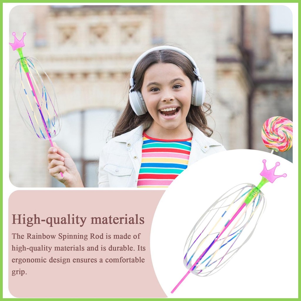 Light up Rainbow Twirler Rainbow Magic เรืองแสง Twirler Bubble Wand ของ ...