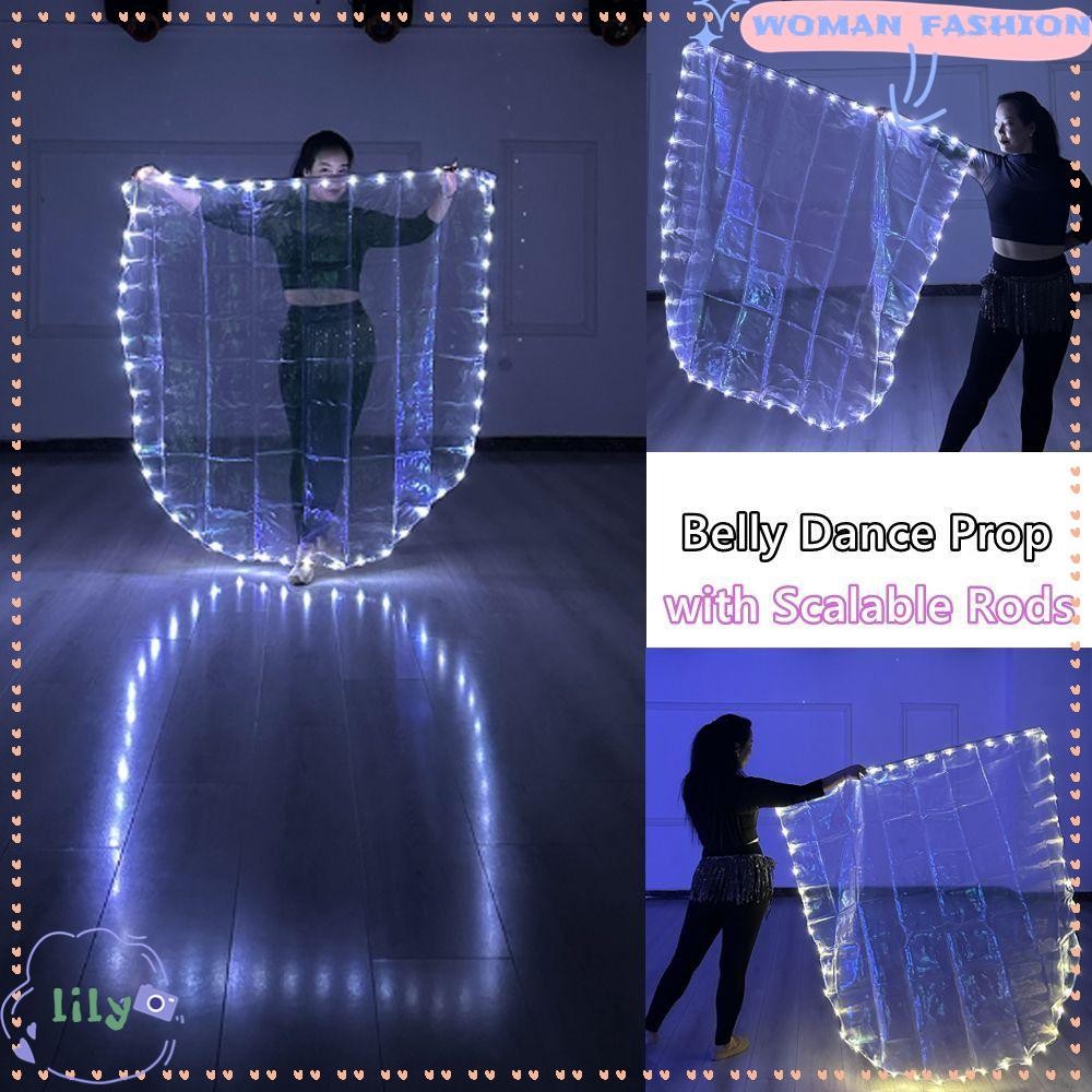 Lily Belly Dance อุปกรณ์เสริม Props, Telescopic Sticks หลากสี Belly ...