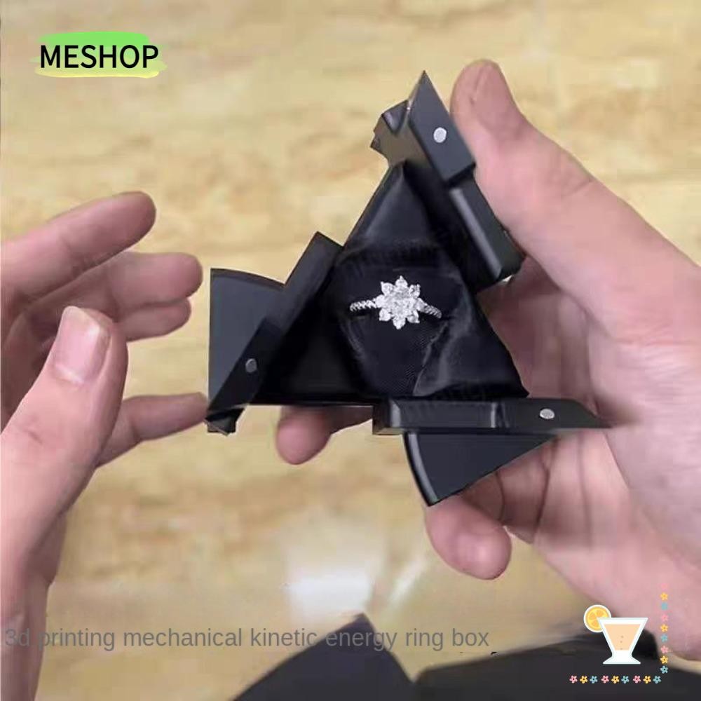 Me Kinetic Energy Ring Box, Cube Box Portable Mechanical Deformation ...