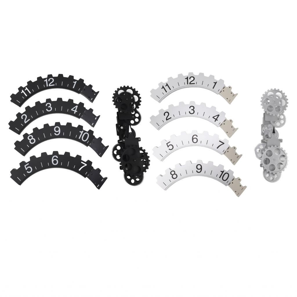 3D Moving Gear Clock Retro Large Hanging Mechanical Hour US | Shopee ...