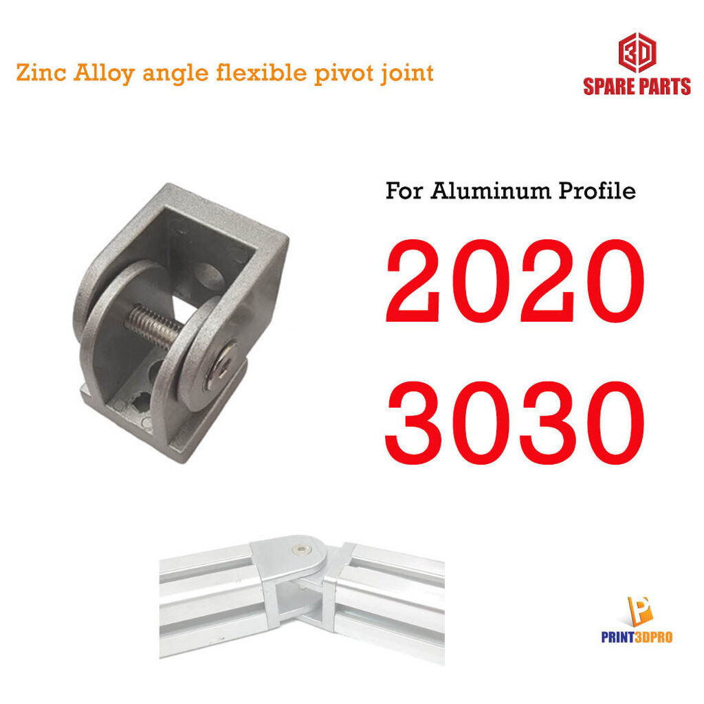 Aluminum Profile Fittings 2020 3030 Zinc Alloy angle flexible pivot ...