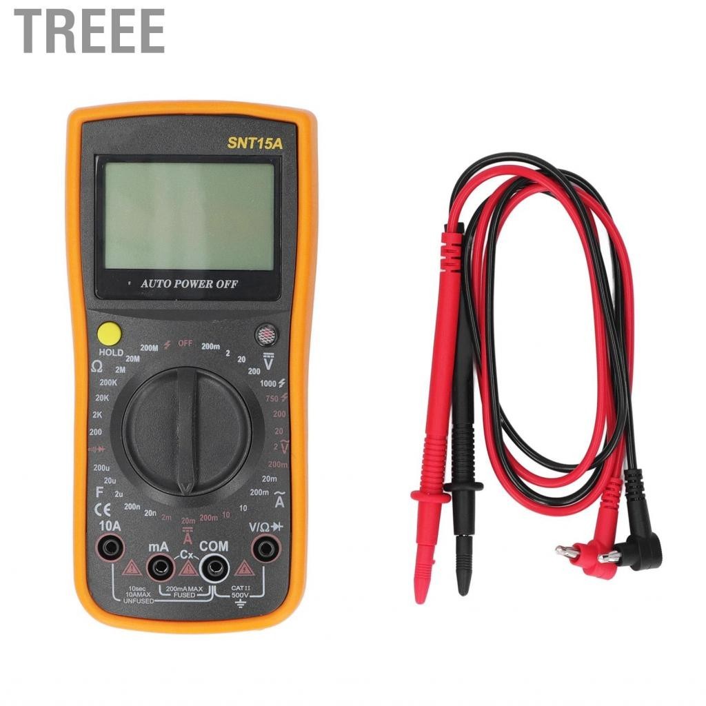 Treee Current Voltage Meter Easy Operation Multimeter Overload ...