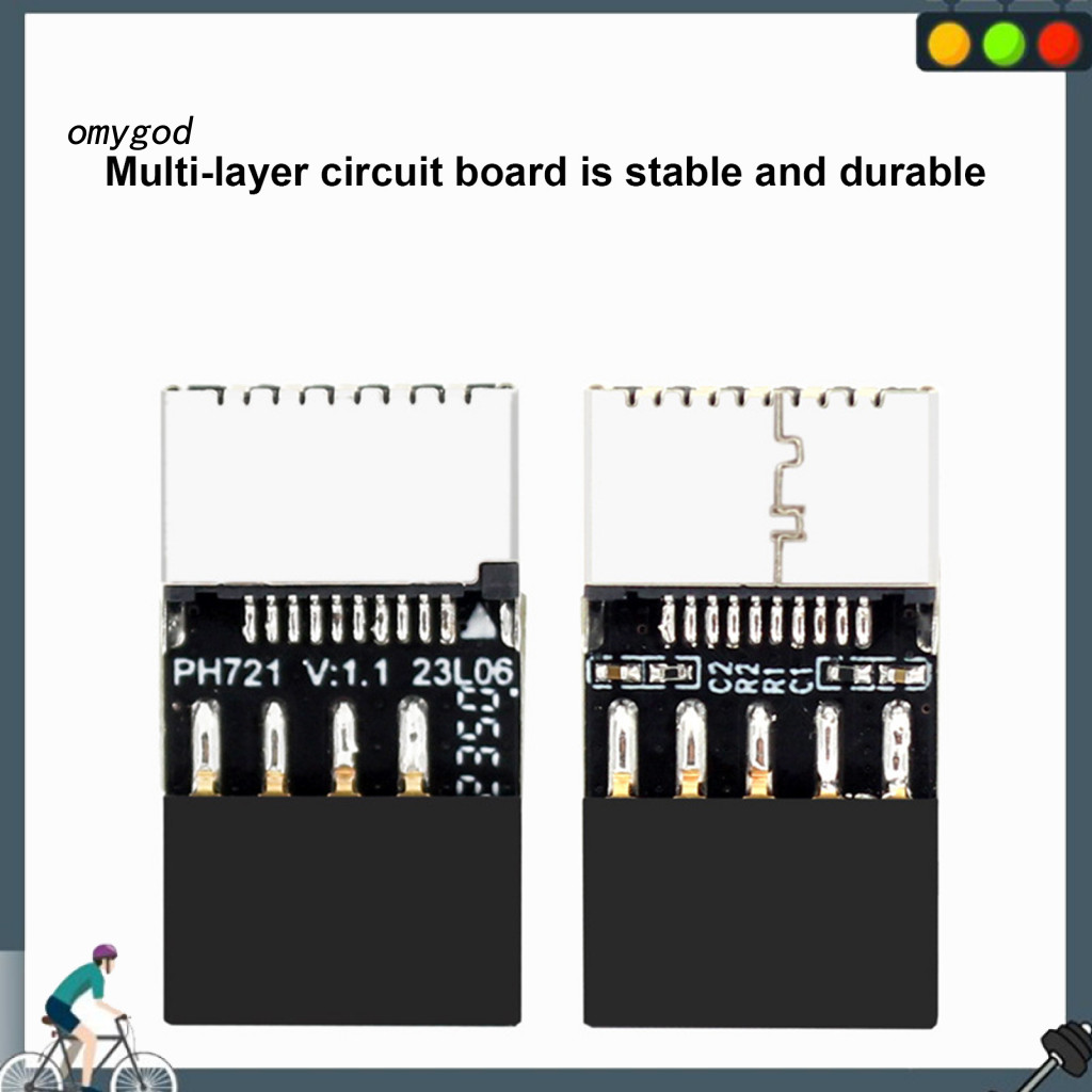 Omg อะแดปเตอร์แปลง Type-e Usb2.0 9pin เป็น Type-e สําหรับเมนบอร์ด Plug ...