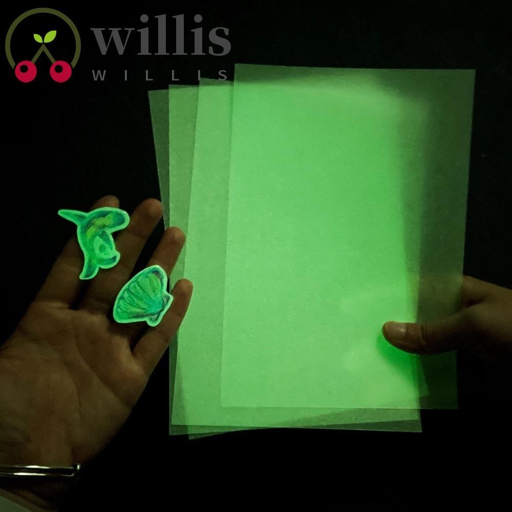 Willis แผ่นหดพลาสติกเรืองแสง DIY 5 ชิ้น | Shopee Thailand