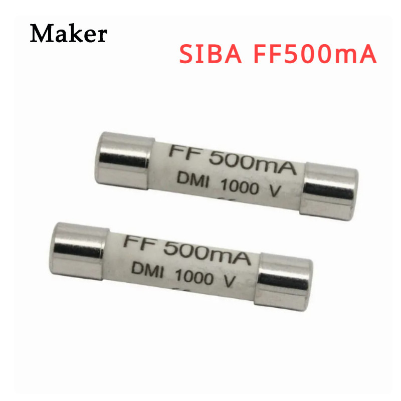 ใหม่ ของแท้ หลอดฟิวส์เซรามิค SIBA FF500mA 1000V 500mA 0.5A 6x32 มม. ...