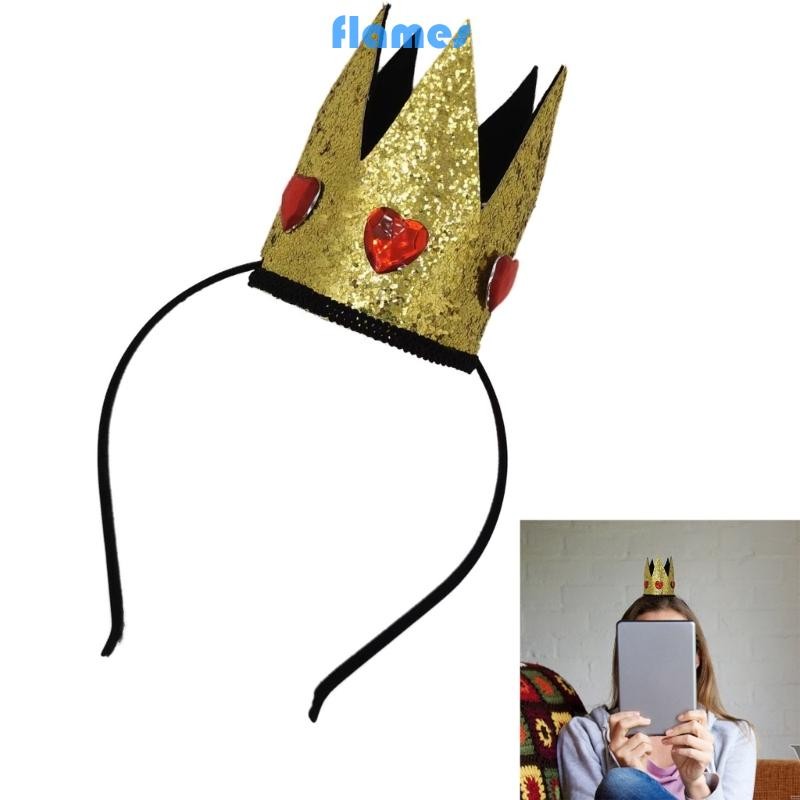 Fl คอสเพลย์ Queen Props Crown Hair Hoop ชุดคอสเพลย์ปีใหม่เวทีฮาโลวีน ...