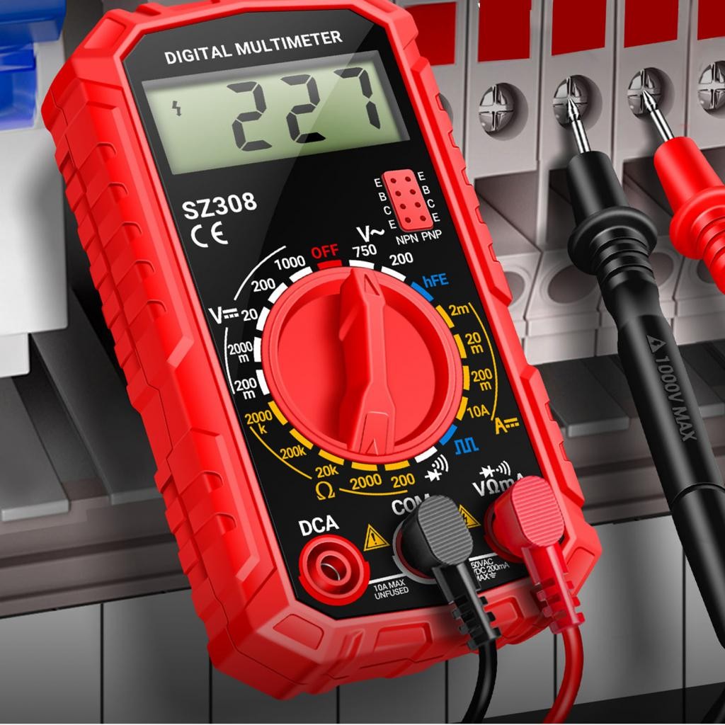 เครื่องทดสอบแรงดันไฟฟ้า AC DC Digital Multimeter Multi Multi Functional ...