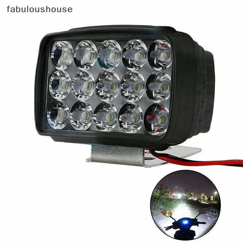 Flth ไฟหน้ารถจักรยานยนต์ Spot Light 15 LED 1000LM Motos ATV UTV สกู๊ตเต ...