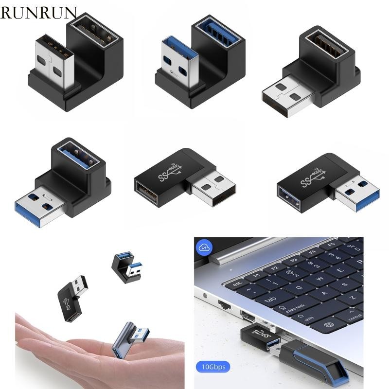 Run USB 3 0 ชายหญิง 90 องศามุมขวาอะแดปเตอร์ USB Upward Downward ...