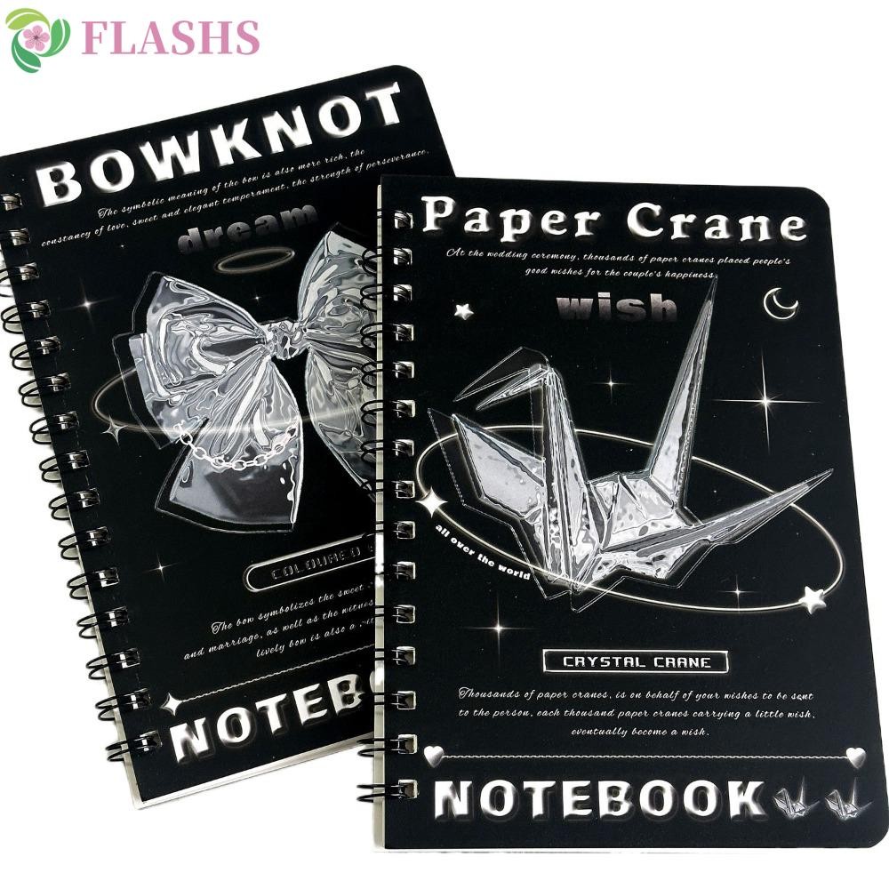 Flashsyn A5 Notebook, 50 แผ่น Y2K Vintage Coil Notapad, High Beauty INS ...