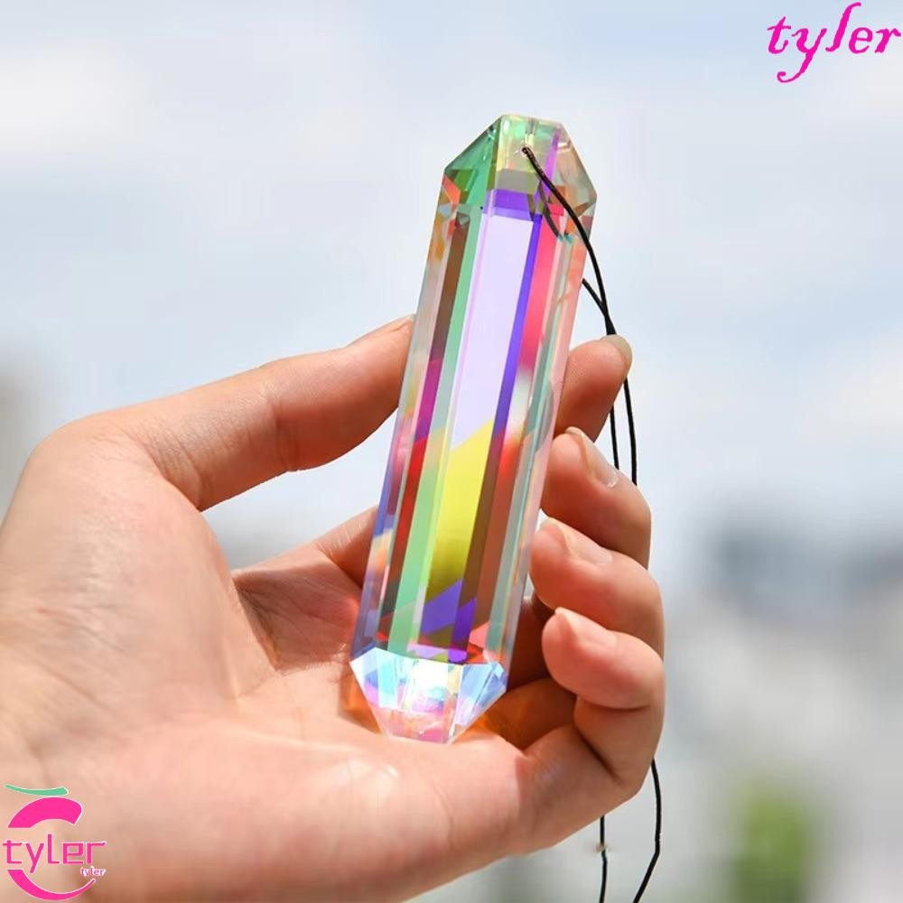 Tyler 2pcs คริสตัล Prism Sun โคมระย้า, Handmade AB สีแถบยาวตารางโคมระย้า, ตลก DIY หัตถกรรม 76 ...