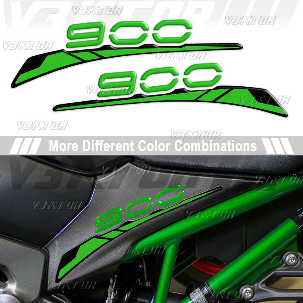 3d เรซิ่นรถจักรยานยนต์ที่นั่งสติกเกอร์ด้านข้าง Fairing Decals กันน้ํา ...