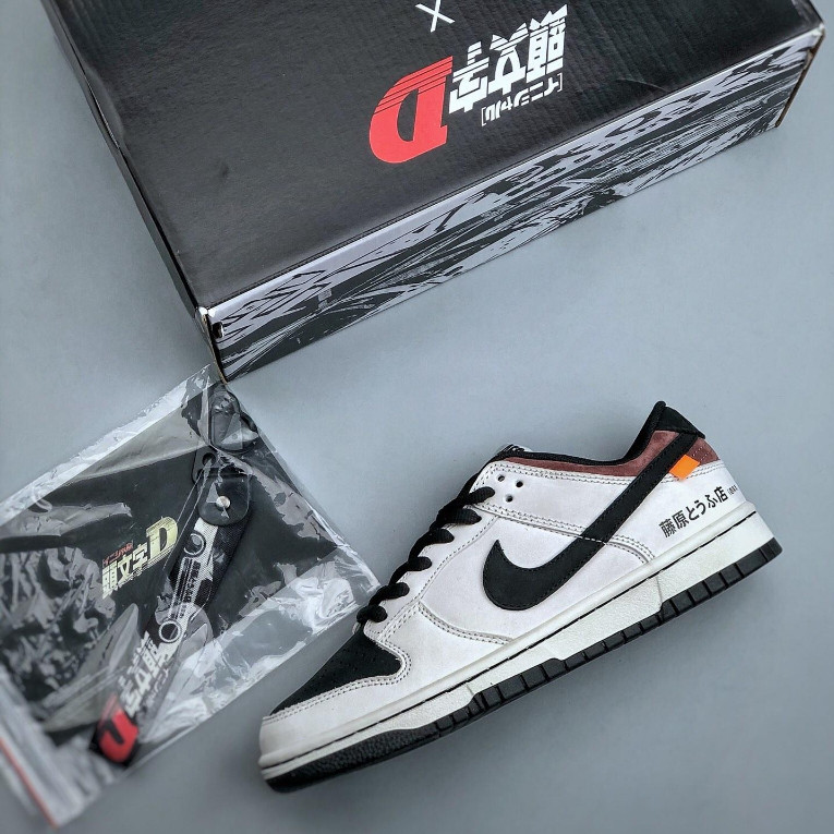 SEPATU NIKE SB DUNK LOW AE86 INITIAL D WHITE BLACK BROWN AE1391-086 ...