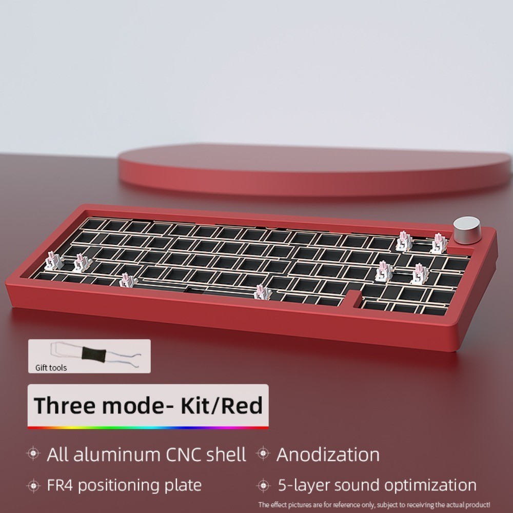Mathew Tech AL65 Mechanical Keyboard Kit 3-mode Full CNC Aluminum ...