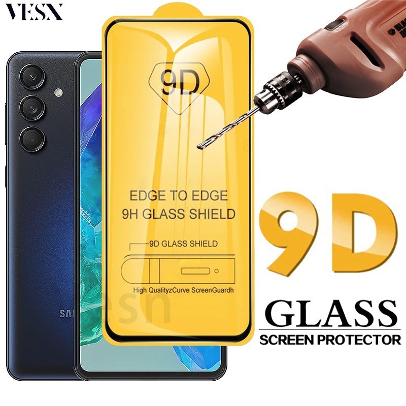 ฟิล์มกระจกแบบเต็มจอ 9D กาวเต็มแผ่น อย่างดี Samsung ss Galaxy M55 M54 M53 M52 M51 M34 M33 M32 M31 ...