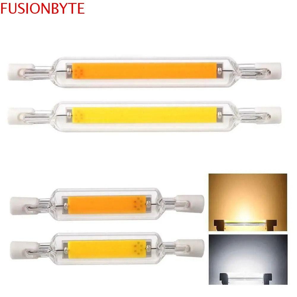 Fusionbyte R7S หลอดโคมไฟ, เปลี่ยนหลอดไฟ COB เรืองแสง 360 ดวง, ตกแต่งบ้านหรี่แสงได้ 110v/220v ฮา ...